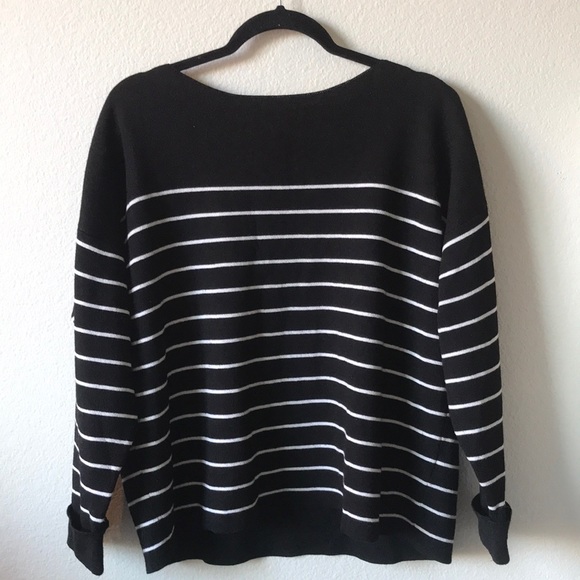 H&M | Sweaters | Preppy Hm Excellent Condition Striped Sweater | Poshmark